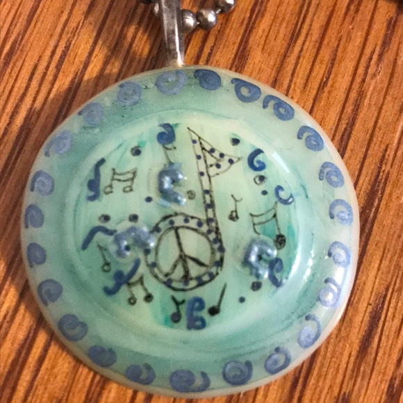 Jewelry | Music Note And Peace Sign Necklace | Poshmark